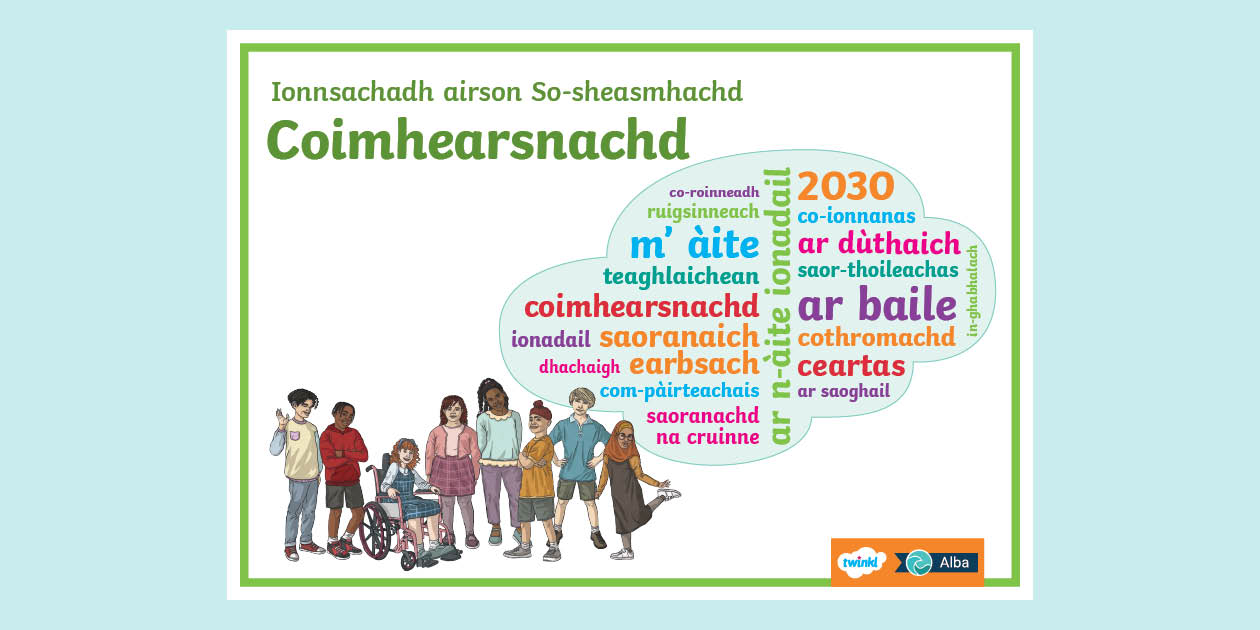 Ionnsachadh airson So-sheasmhachd Postair Coimhearsnachd