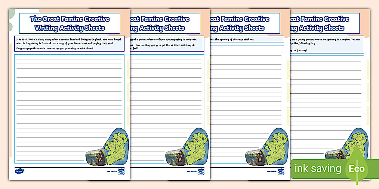 Irish Famine Workhouse Diary | The Great Famine | Twinkl