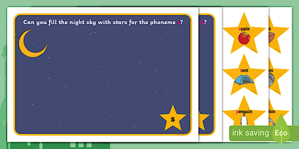 Star Phase 2 Phonics Game (teacher made) - Twinkl