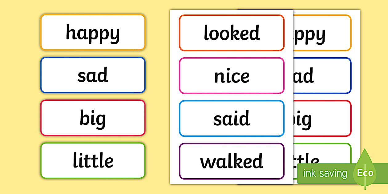 Boring Word Labels (teacher made) - Twinkl