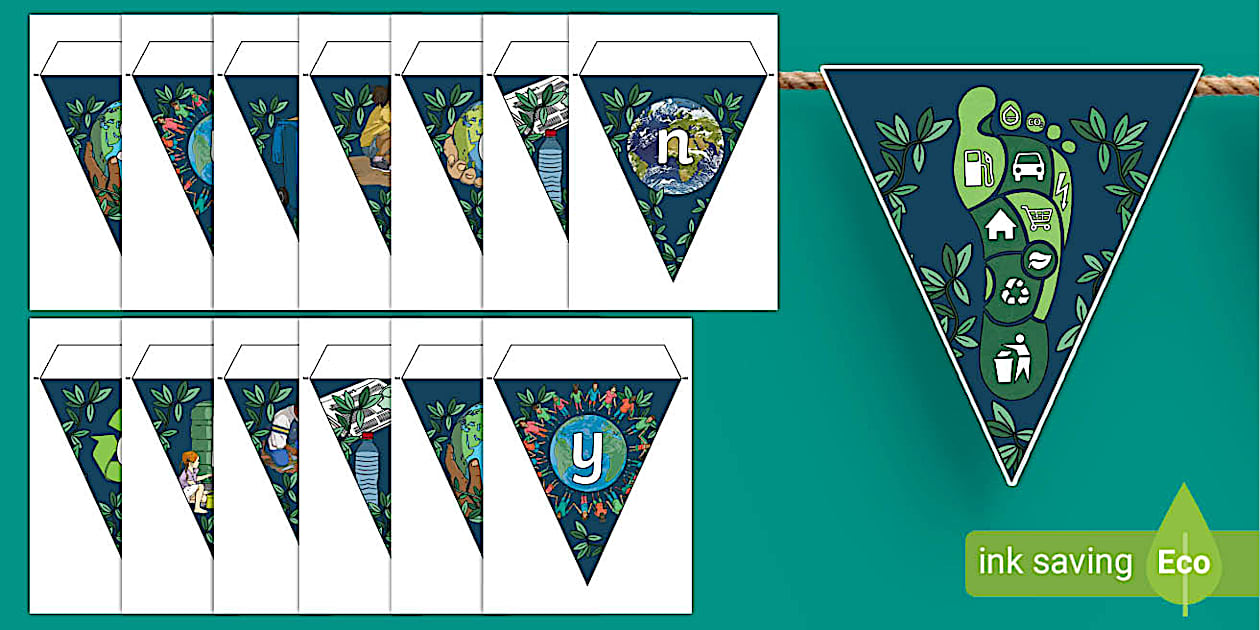 Sustainability Display Bunting - KS2 - Twinkl