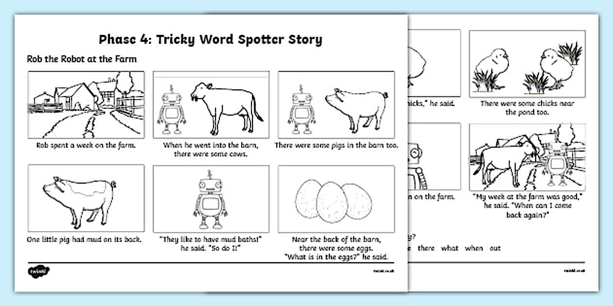 Phase 4 Tricky Word Spotter Story (teacher made) - Twinkl