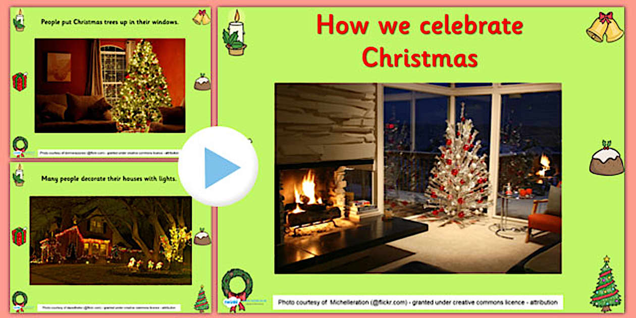 Celebrating Christmas Infomation PowerPoint (teacher made)