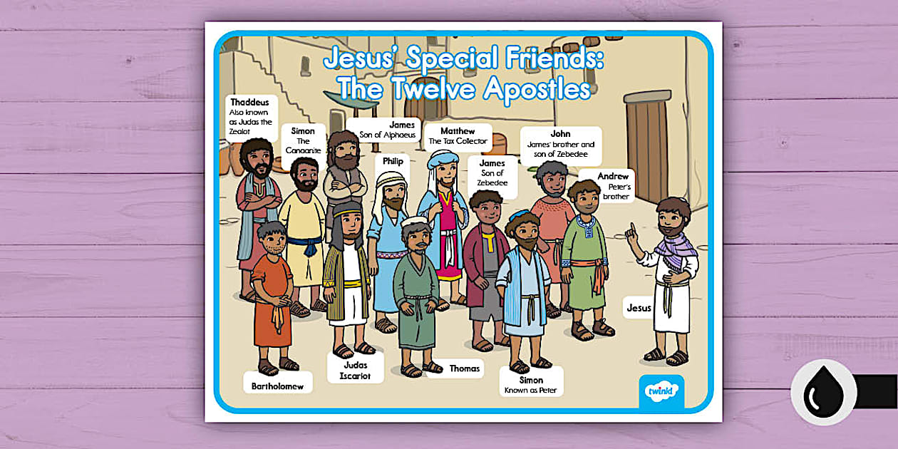 Jesus' Apostles Display Poster (teacher made) - Twinkl