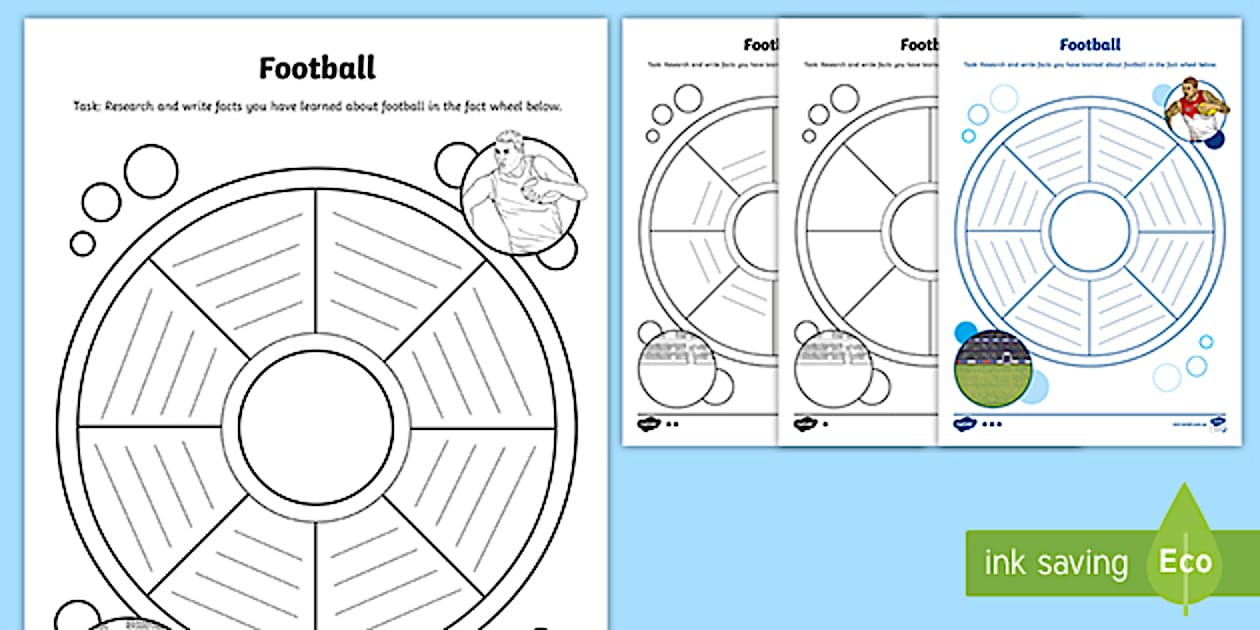 Footy Colours Day Fact Wheel Differentiated Worksheet