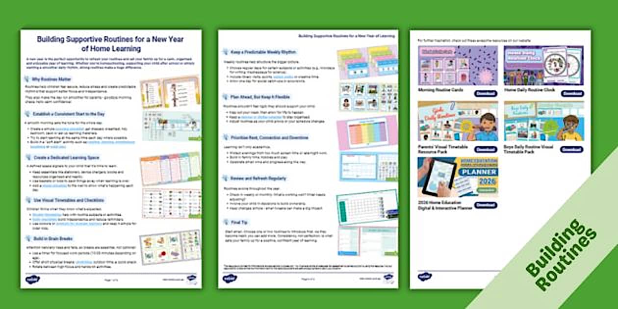 Building Supportive Routines for a New Year