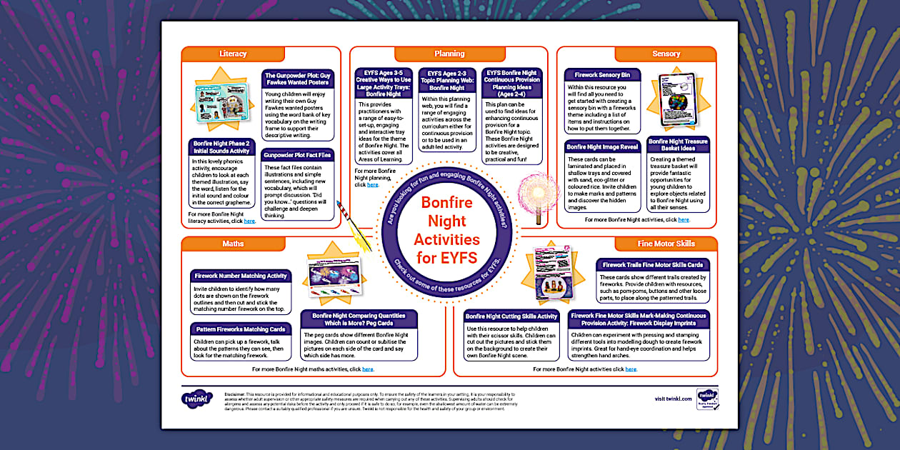 * NEW * EYFS Bonfire Night Activities | Twinkl - Twinkl