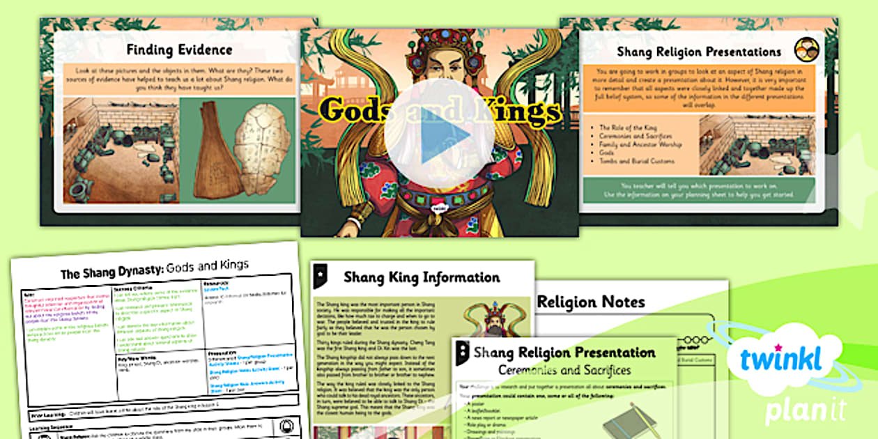 Religion in the Shang Dynasty - Lesson Pack - UKS2 History