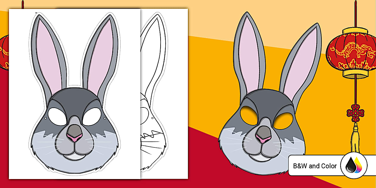 Year of the Rabbit Mask Craft