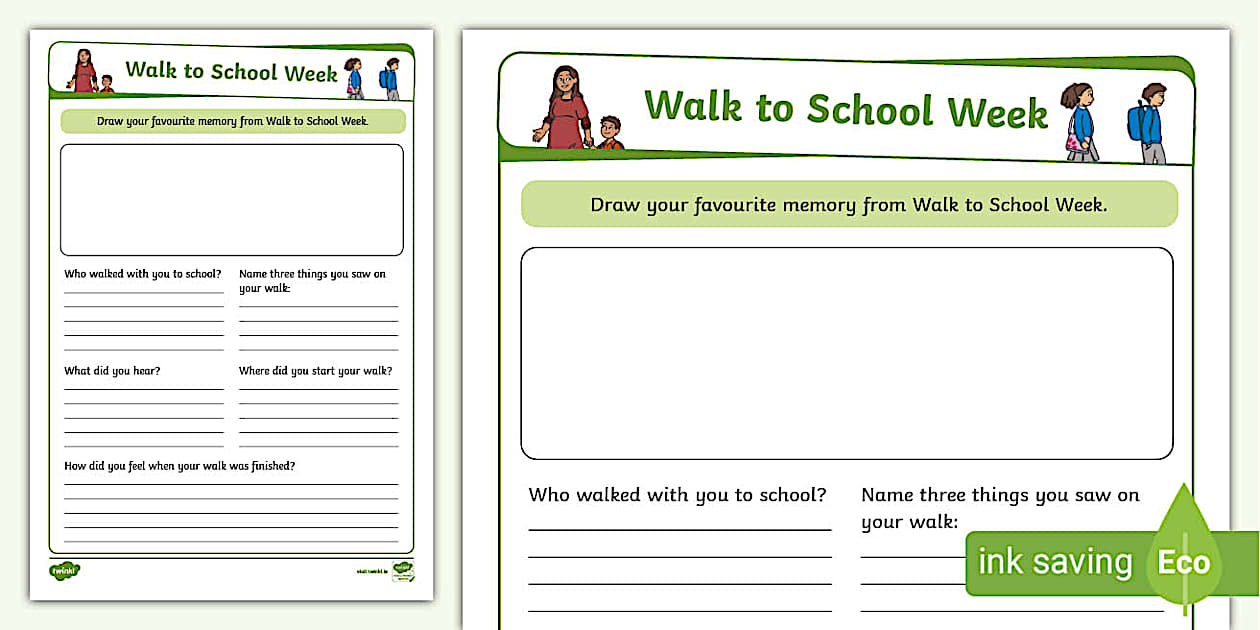 Walk to School Week Fact File (teacher made) - Twinkl