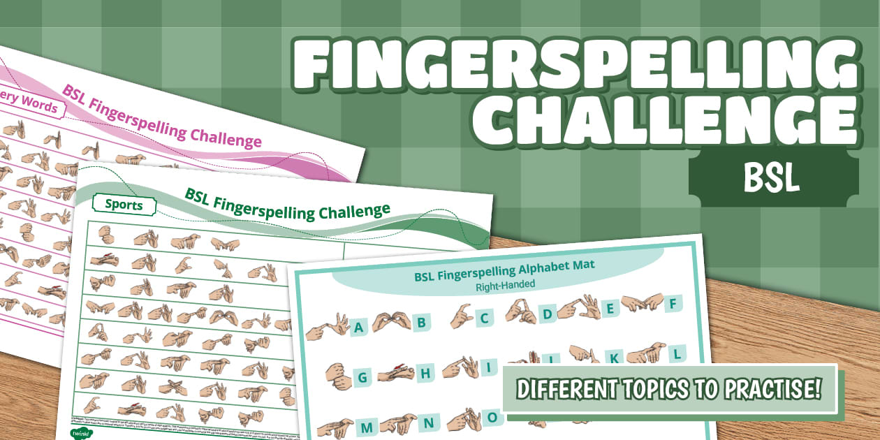 BSL Fingerspelling Challenge Activity
