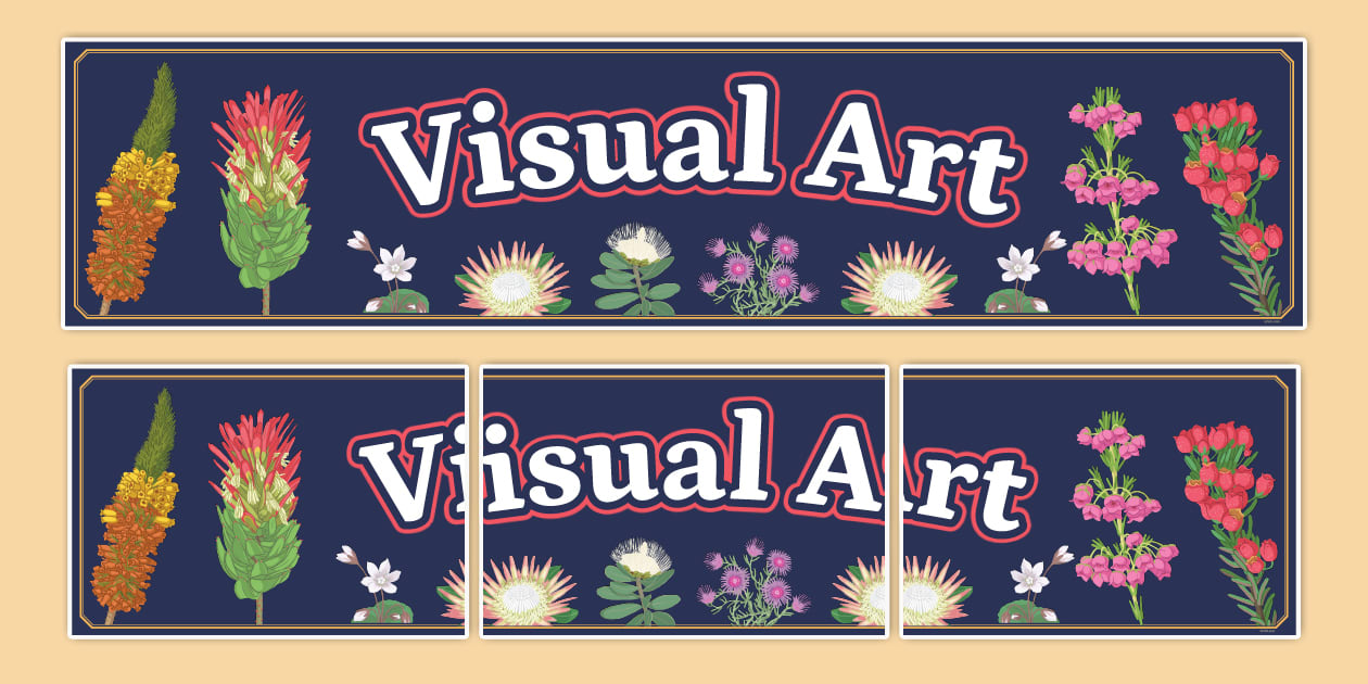 Fynbos-Themed Visual Art Display Banner (teacher made)