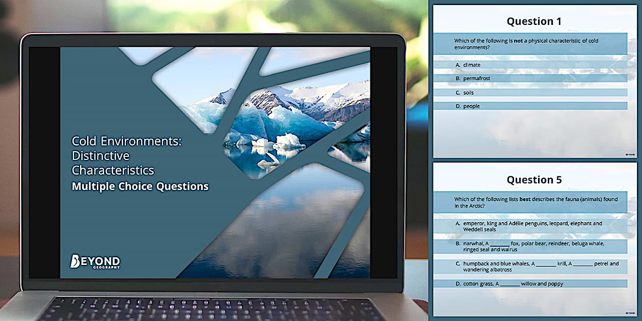 AQA Cold Environments MCQ Distinctive Characteristics