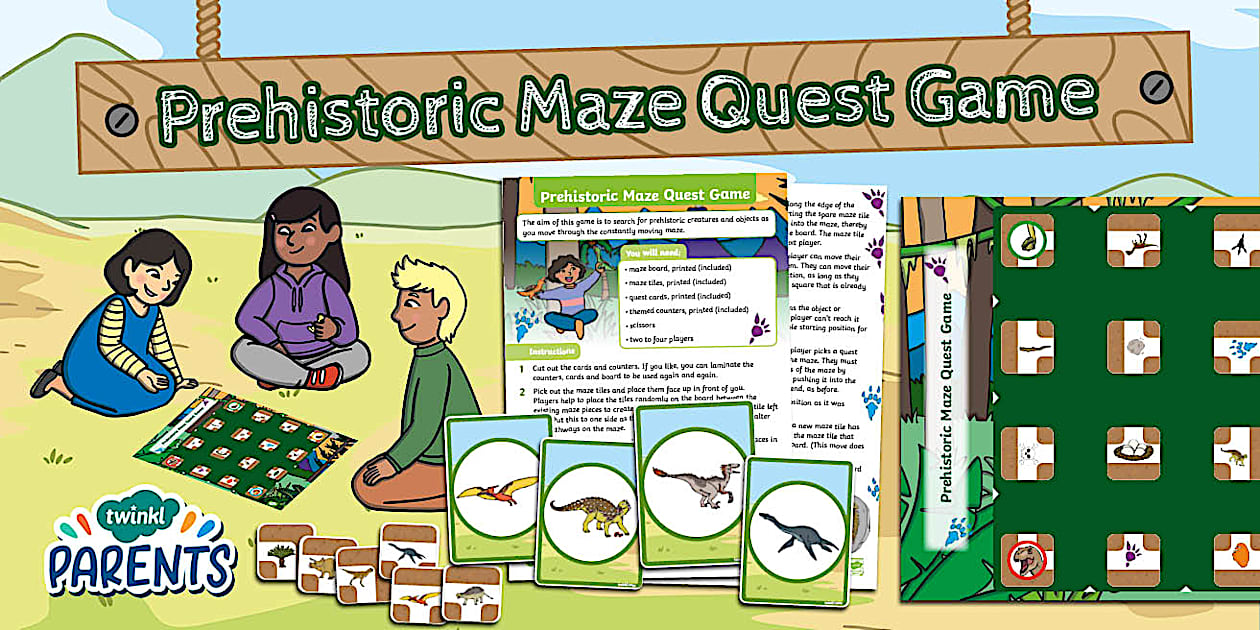 Prehistoric Maze Quest Game