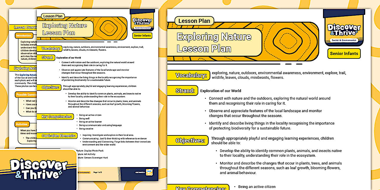 SEE Exploring Nature Lesson Plan (Teacher-Made) - Twinkl
