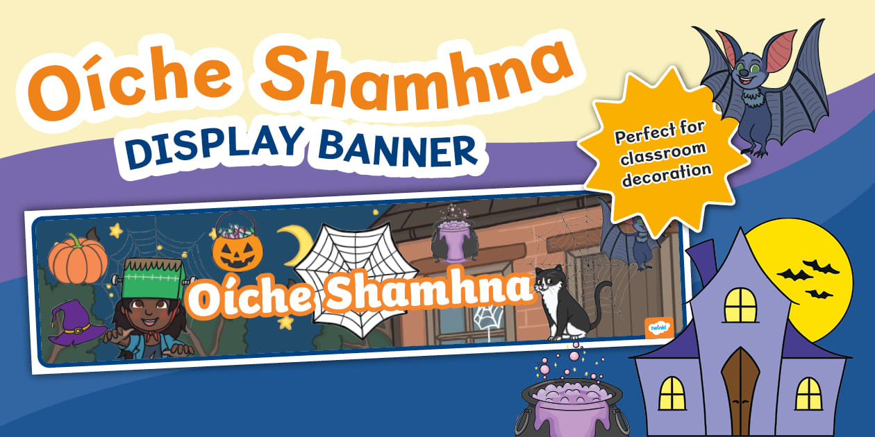 Oíche Shamhna Display Banner (teacher made) - Twinkl