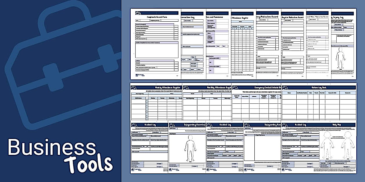 Childminder Record Forms and Templates Pack (teacher made)