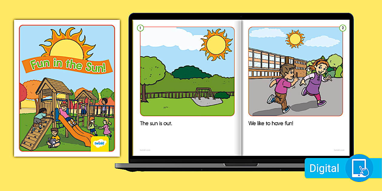 Fun in the Sun! -un Word Family Emergent Reader eBook