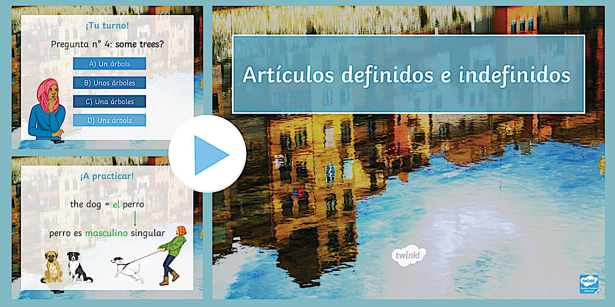 Definite and Indefinite Spanish Articles Grammar PowerPoint