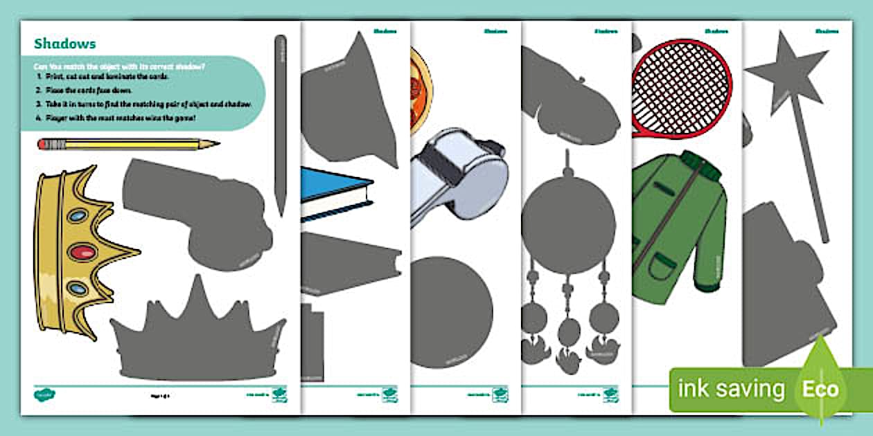 Shadow Matching Game (teacher made) - Twinkl