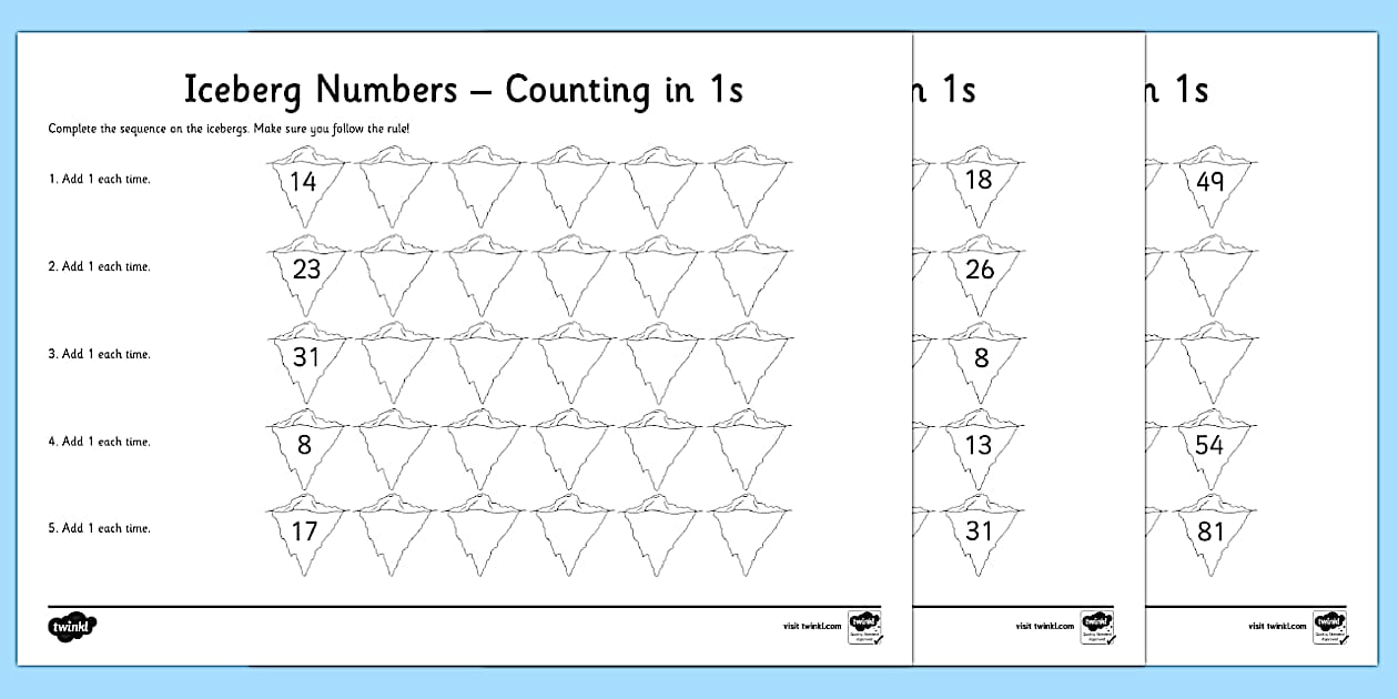 Counting by Ones Worksheet | KS1 | Teacher-Made - Twinkl