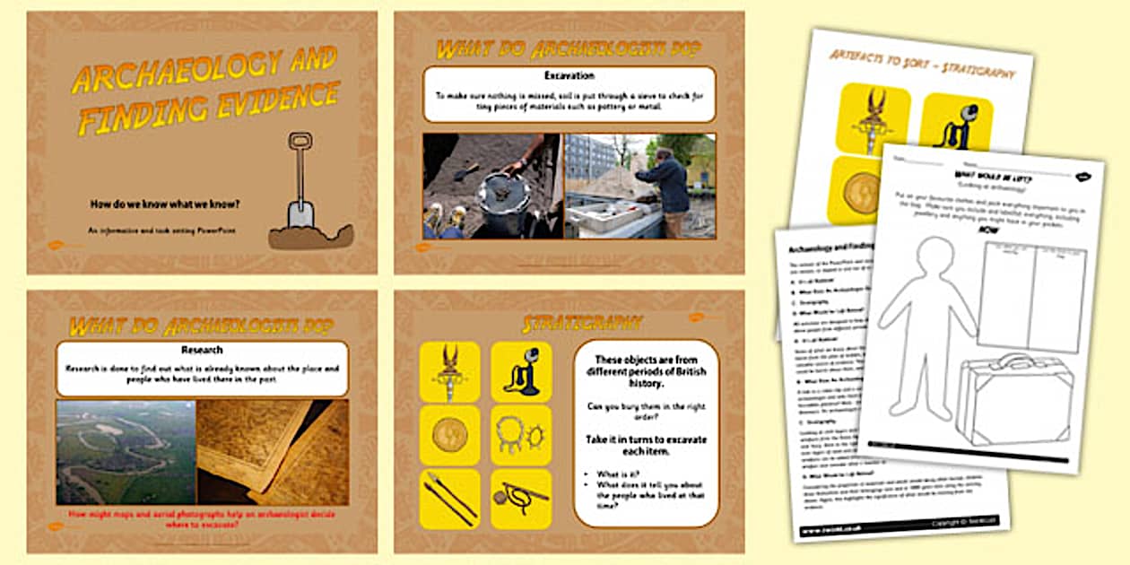 KS2 History Archaeology and Finding Evidence Lesson Pack