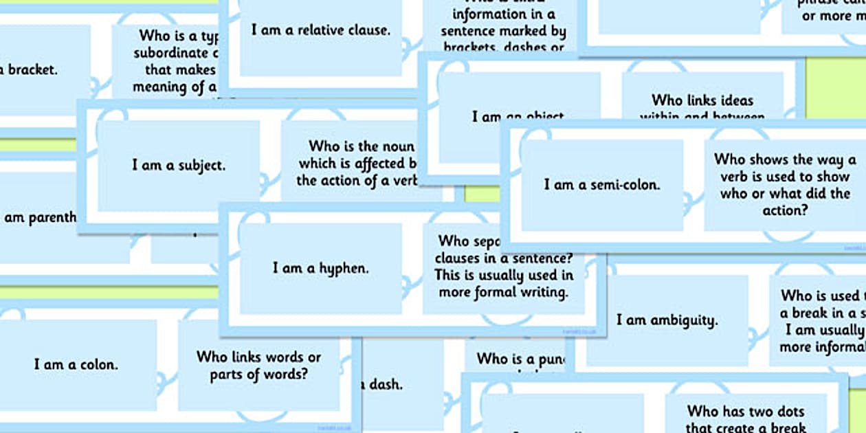 Vocabulary, Grammar and Punctuation Group Loop Game Higher KS2