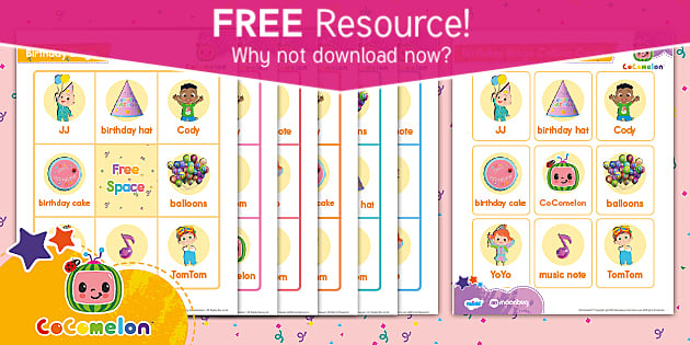 FREE CoComelon Bingo Game | Printables | Twinkl USA - Twinkl