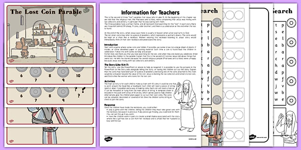 The Lost Coin | Parable Resource Pack | Religious Education