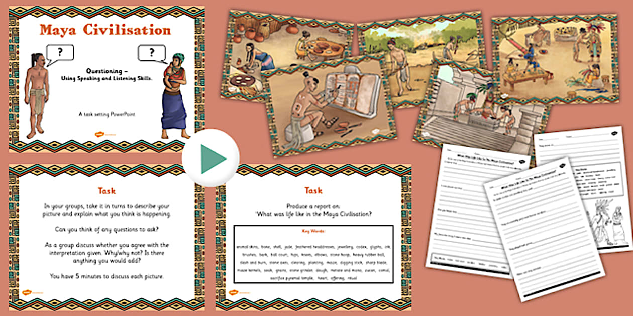 Use Speaking Listening Skills to Explore Maya Civilisation Pack
