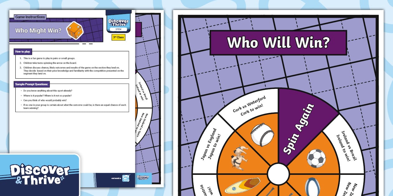 Who Might Win? Chance Spinner Game (teacher made) - Twinkl