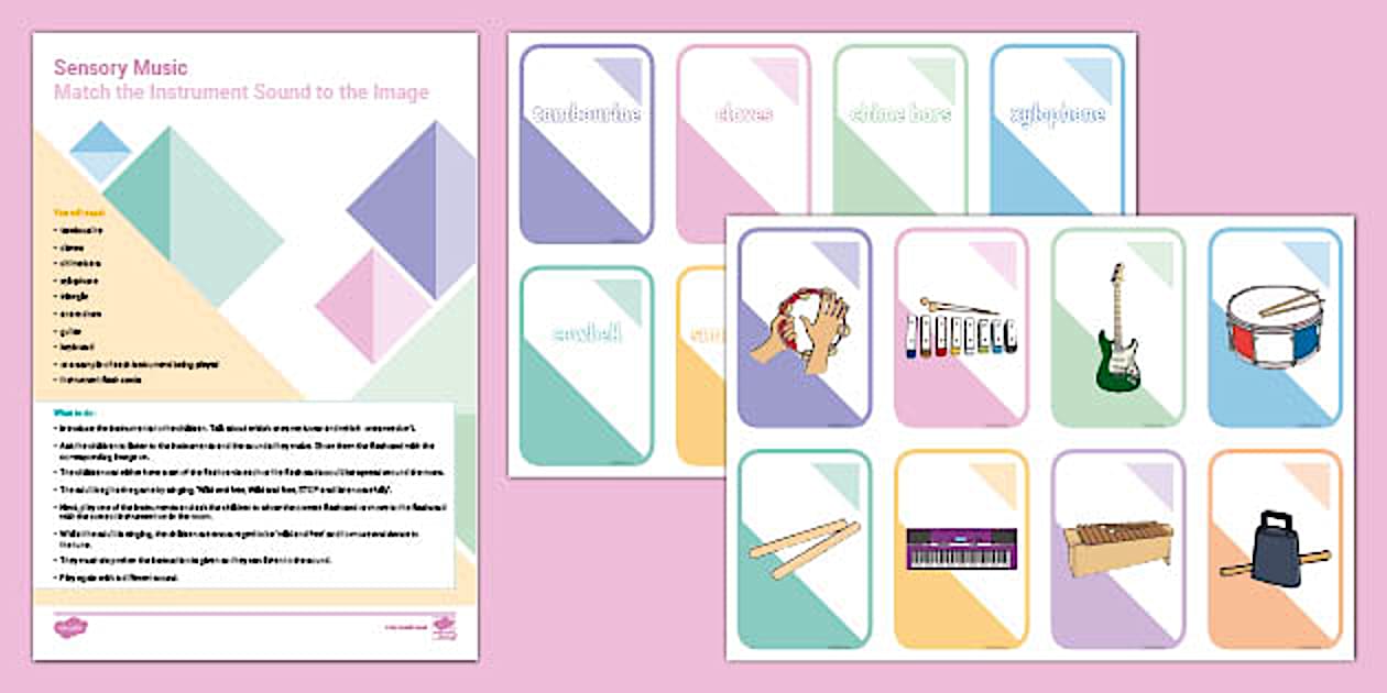 Sensory Musical Instruments | Match Sound to Image | Twinkl