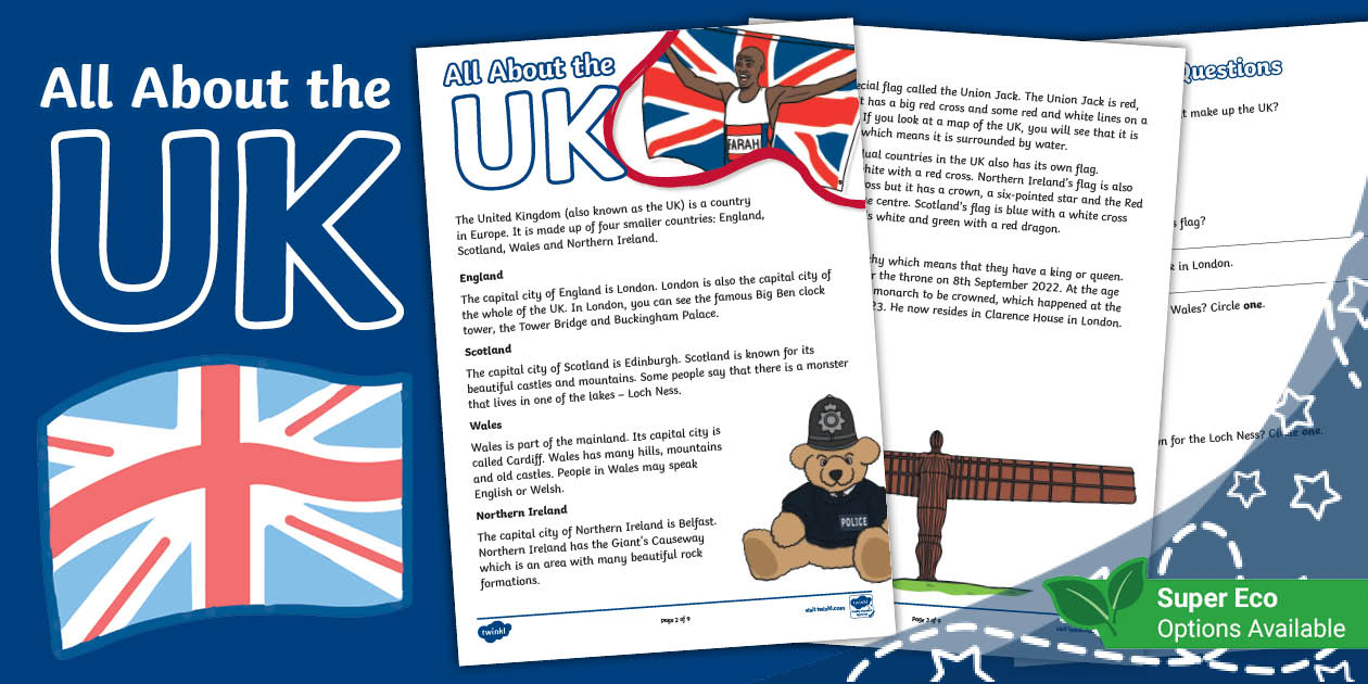 UK-Themed Reading Comprehension - Twinkl