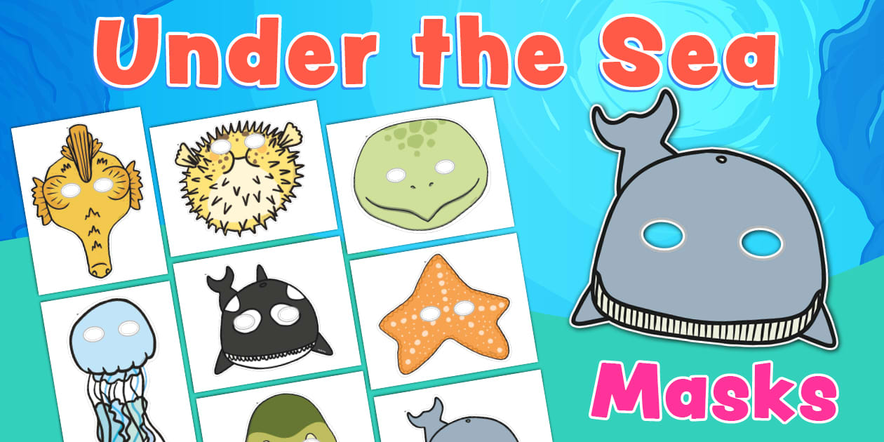 Under the Sea Dramatic Play Masks