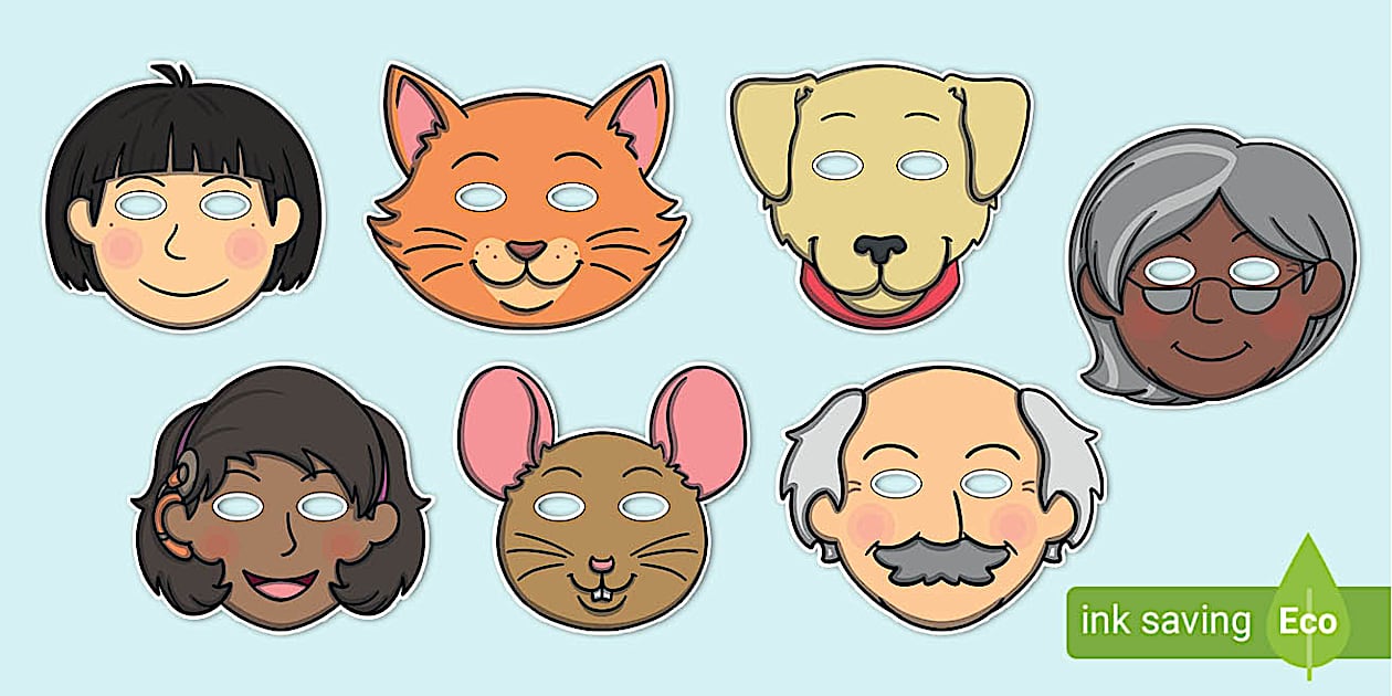 The Enormous Turnip Role Play Masks (teacher made) - Twinkl