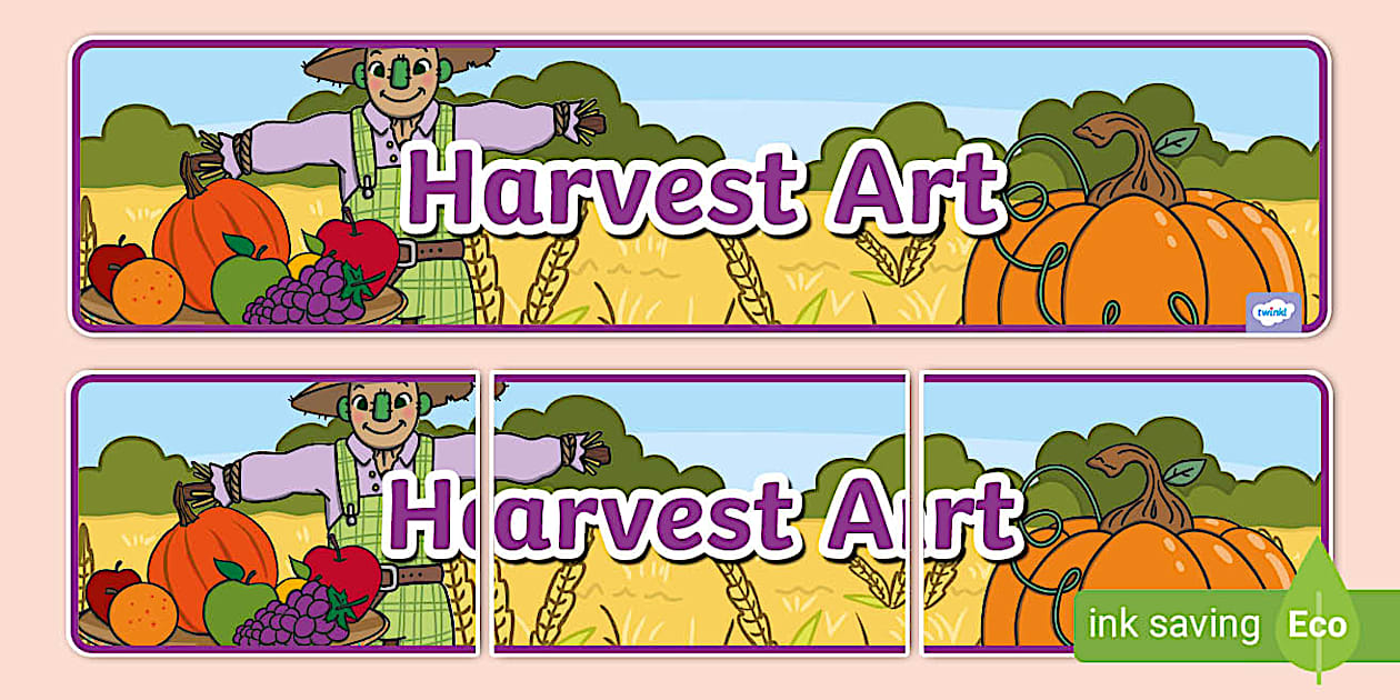 Harvest Art Banner (Teacher-Made) - Twinkl