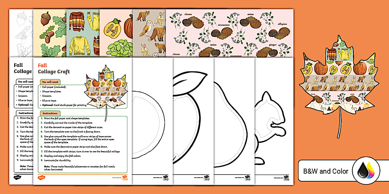 Fall Collage | Fall-themed Resource | Twinkl USA - Twinkl