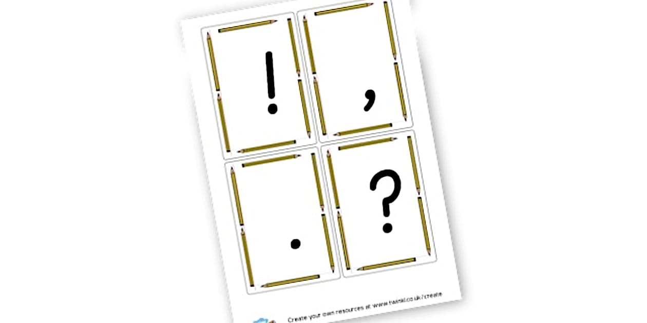 Question Mark/Punctuation Flashcards (teacher made) - Twinkl