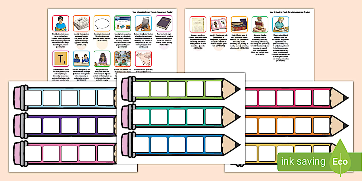 Pencil Targets Printable Tracker | Twinkl