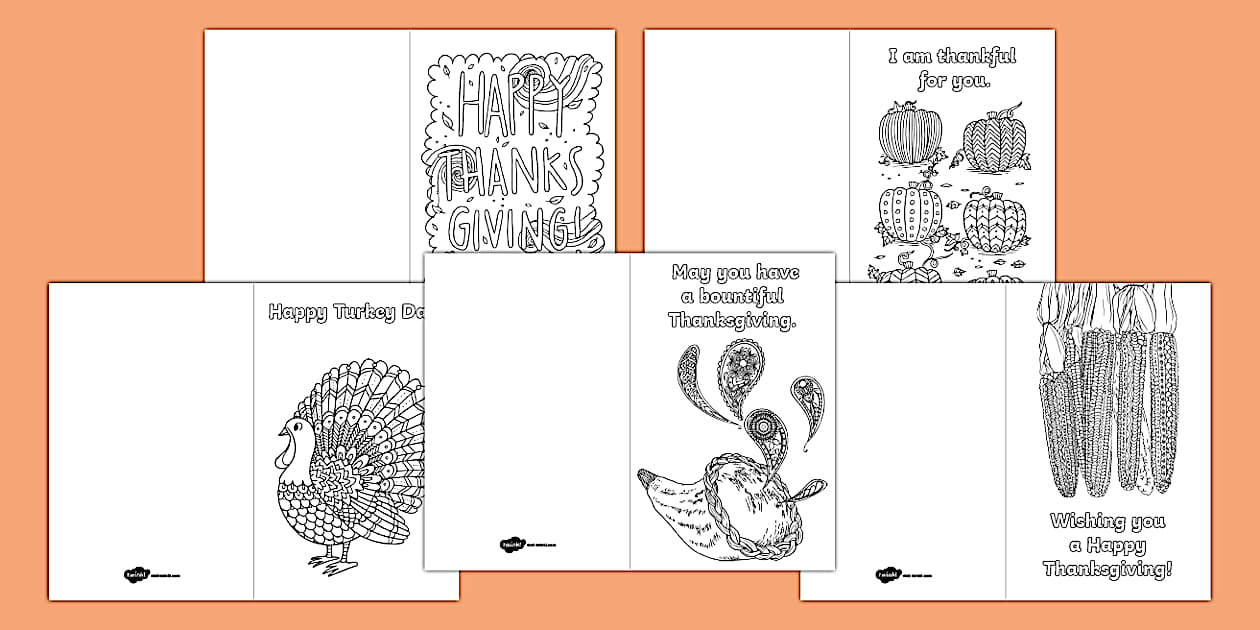 Thanksgiving Greeting Cards | PreK Resource | Twinkl USA