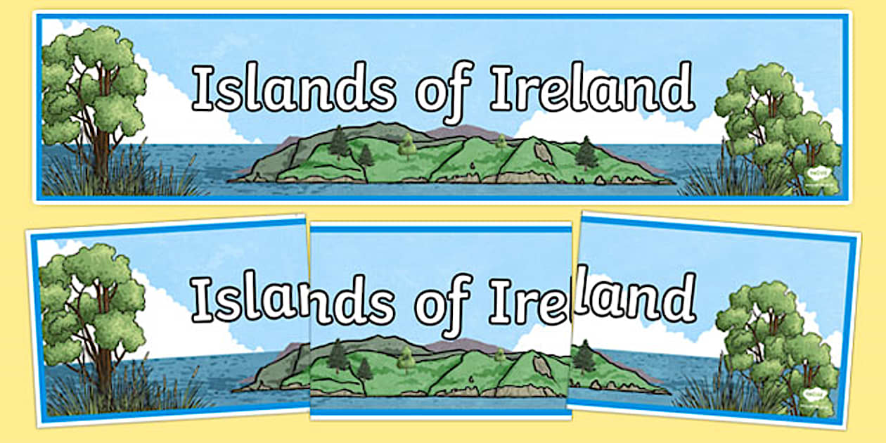 Islands of Ireland Display Banner-Irish