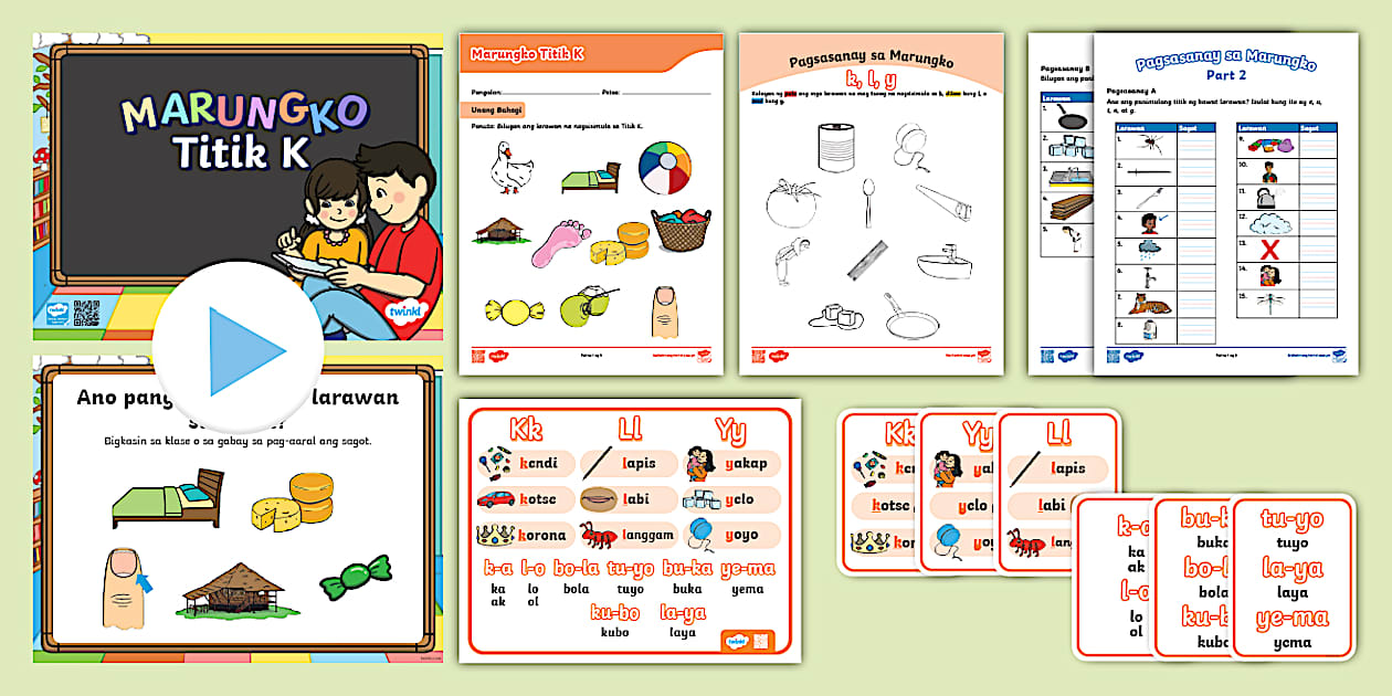 Marungko Titik K Resource Pack | Philippines | Twinkl