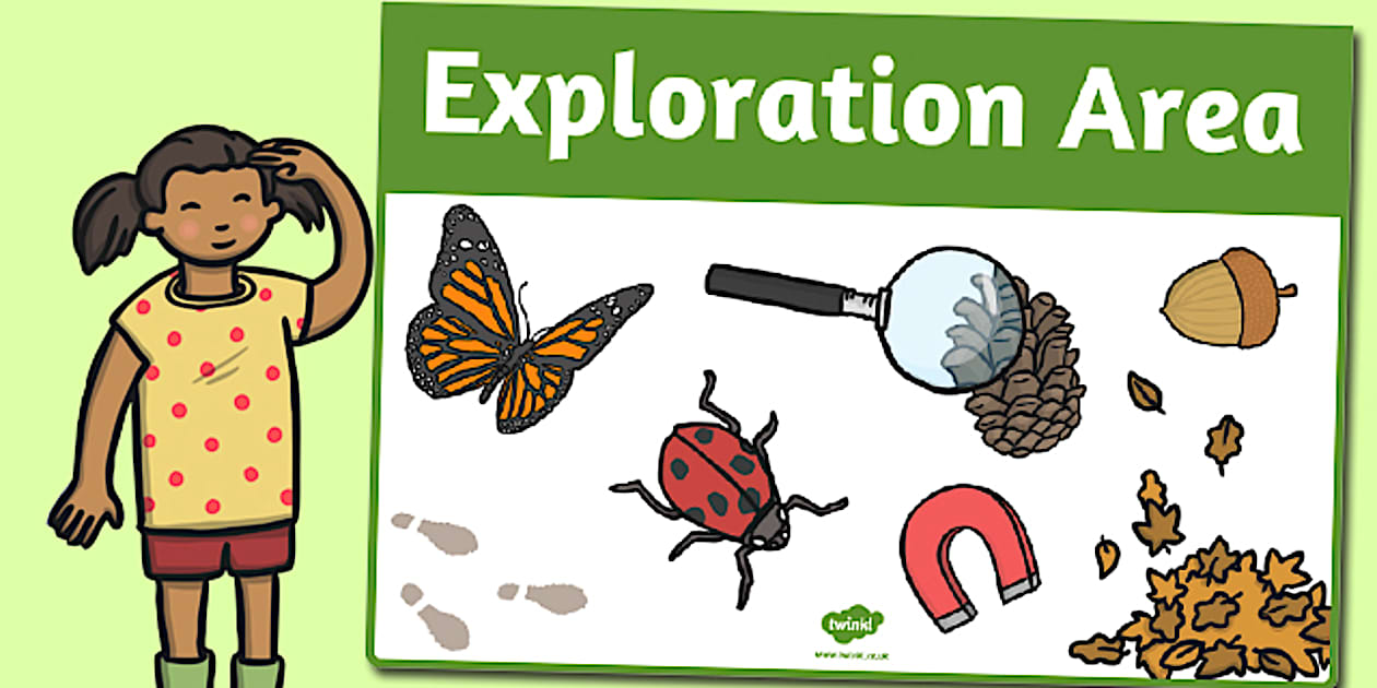Editable Exploration Area Sign (teacher made) - Twinkl