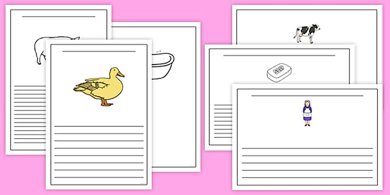 Editable Washerwoman Writing Frames (Teacher-Made) - Twinkl