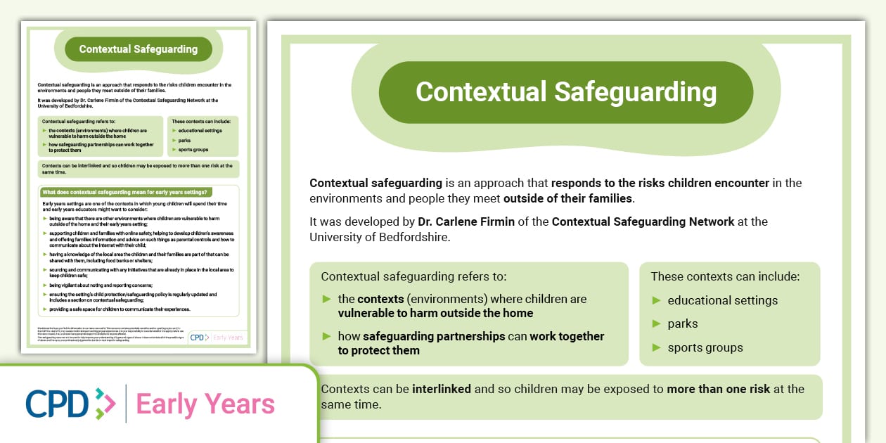 Contextual Safeguarding | Poster (teacher made) - Twinkl
