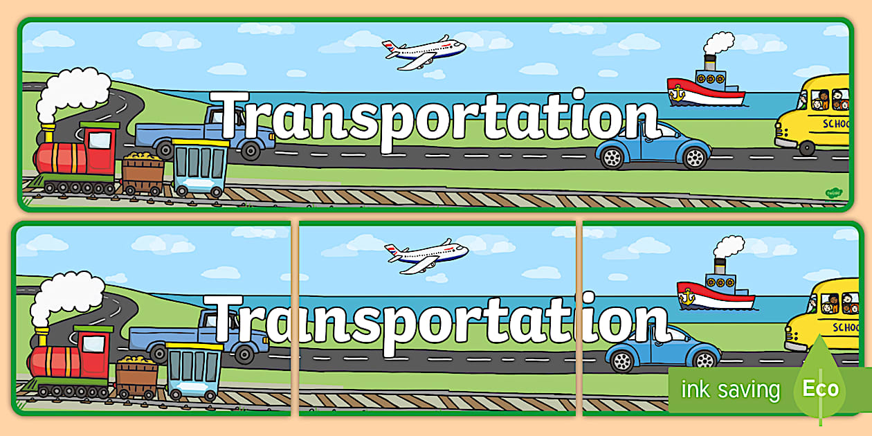 Transportation Banner (teacher made) - Twinkl