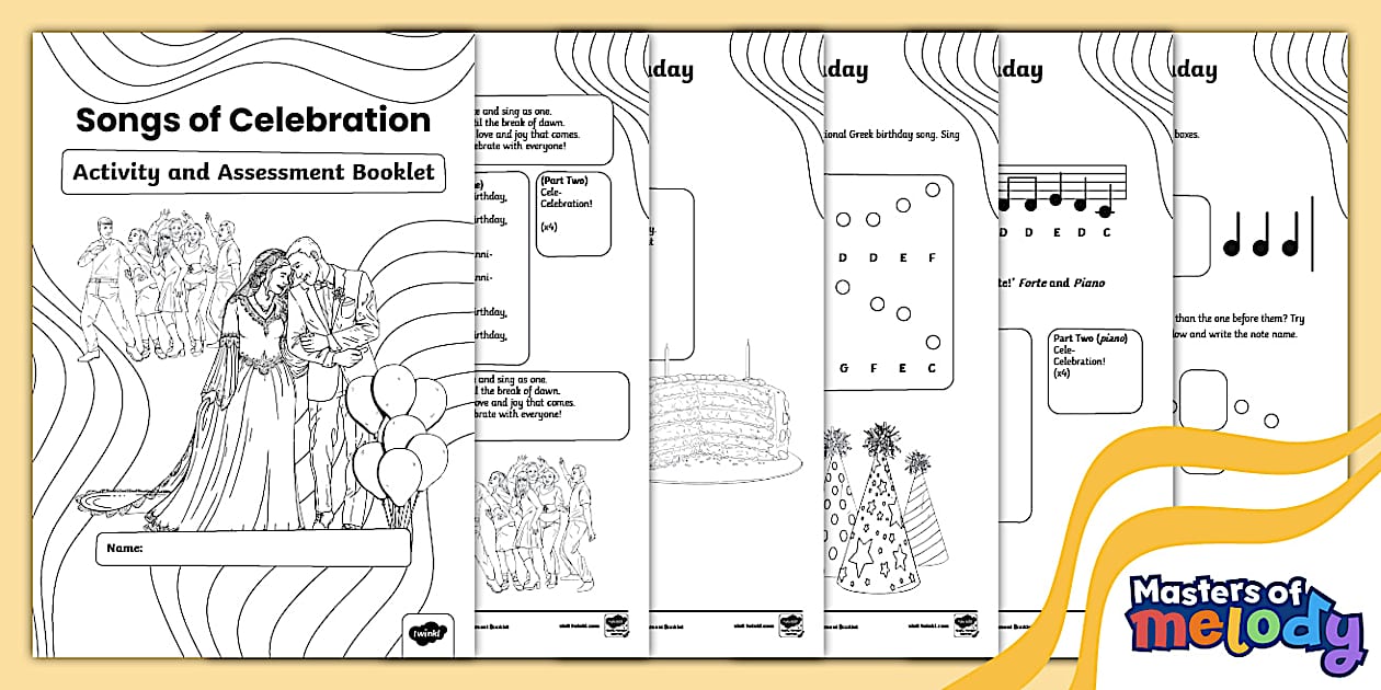 👉 Y3 Songs of Celebration - Activity and Assessment Booklet