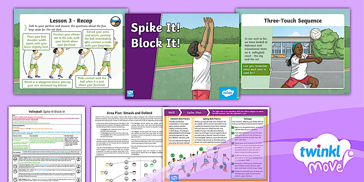 Volleyball Spike and Block Lesson Plan I Year 6 I Move PE