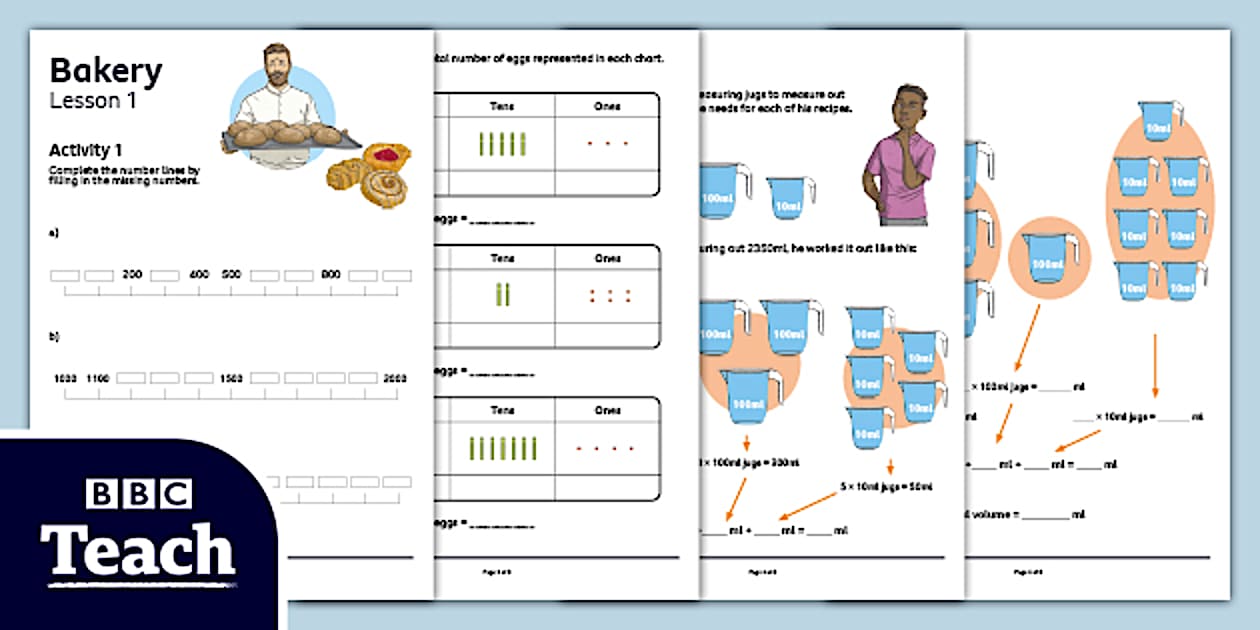 FREE! - 👉 BBC Teach Live Lesson Maths: Bakery Age 7-11