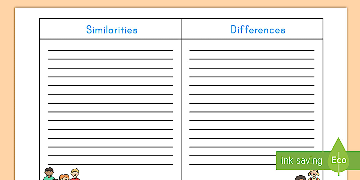 Similarities and Differences Writing Frames (Teacher-Made)